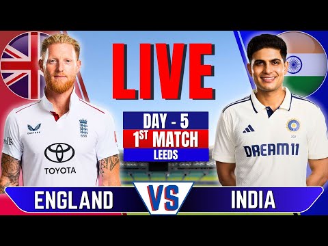 IND vs ENG, 1st Test Day 5 Live Match | INDIA vs ENGLAND Live Match Today | ENG Batting