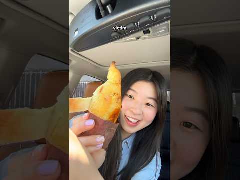 Trying H-Mart’s Fresh Roasted Sweet Potatoes 🍠 #sweetpotato #hmart #foodie