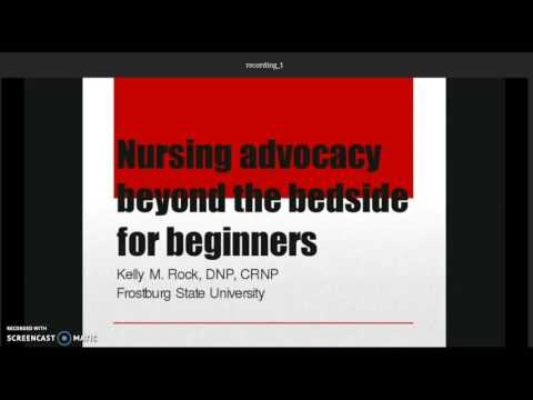 Nursing Advocacy Beyond the Bedside for Beginners- CEU Placeholder Video