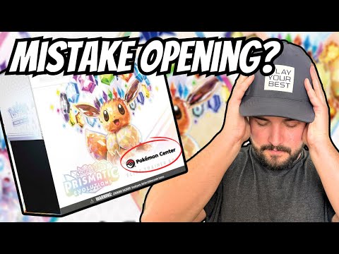 MISTAKE?? Prismatic Evolutions POKEMON CENTER Elite Trainer Box OPENING!!