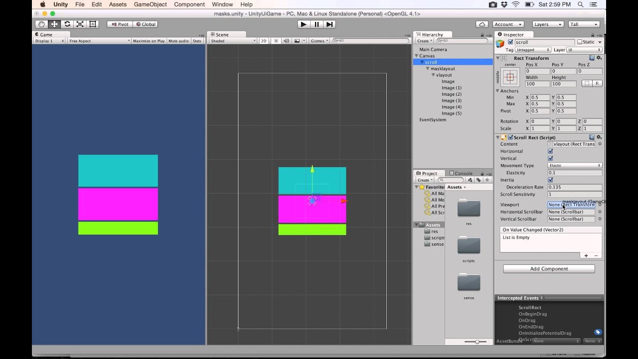 41- Unity UI| mask and scrollbar | برمجة واجهات الالعاب