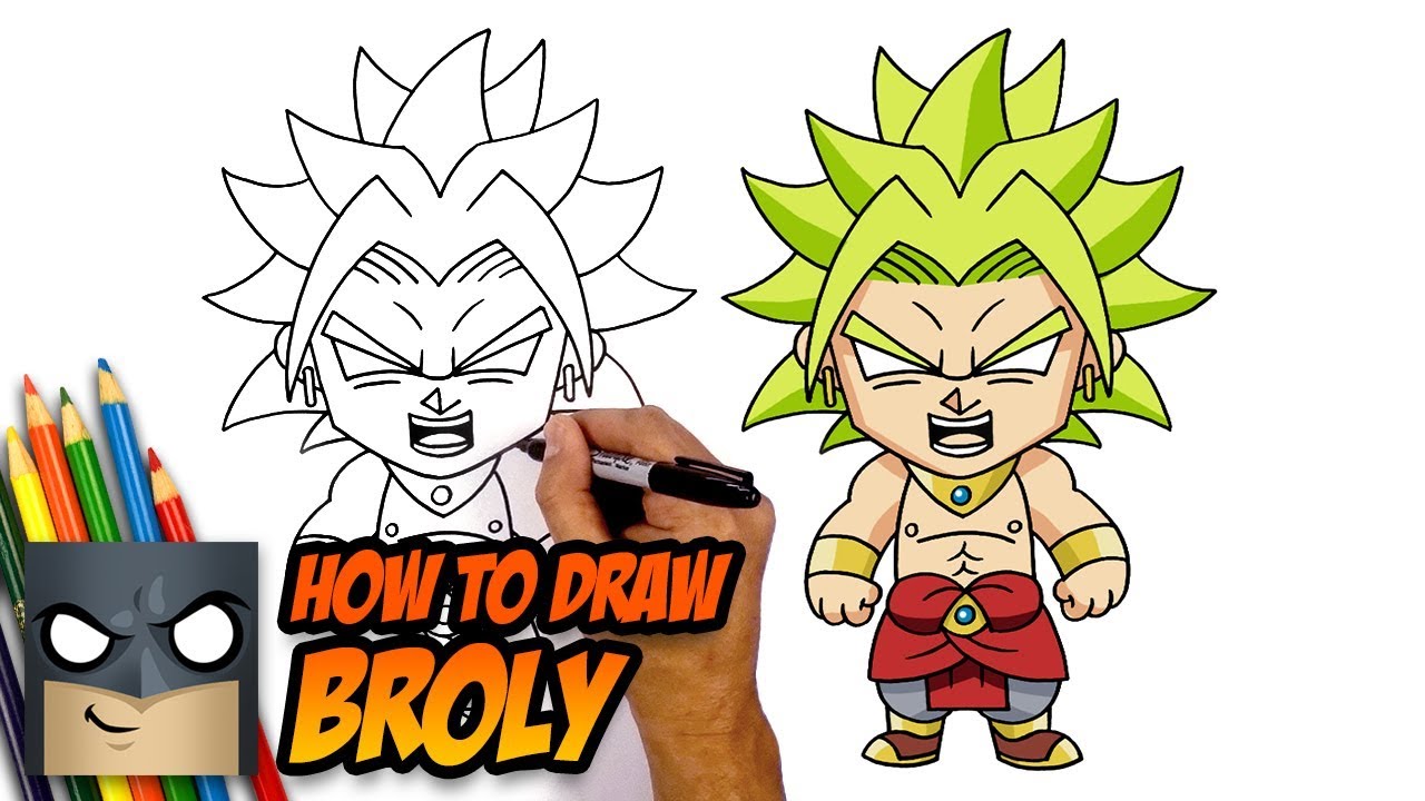 How to Draw Broly | Dragon Ball Z | Step-by-Step Tutorial