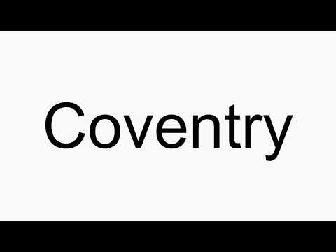 How to pronounce Coventry