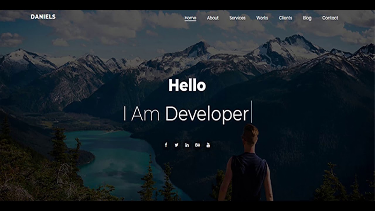 Daniels - One Page Portfolio | Themeforest Website Templates and Themes
