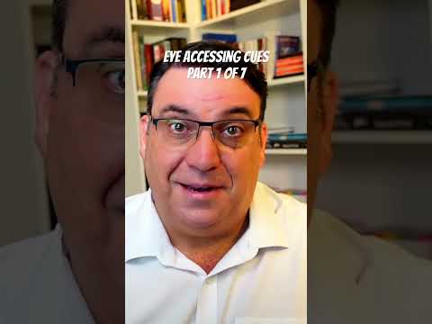 Eye Accessing Cues - Part 1 of 7 #therapybusinessschool