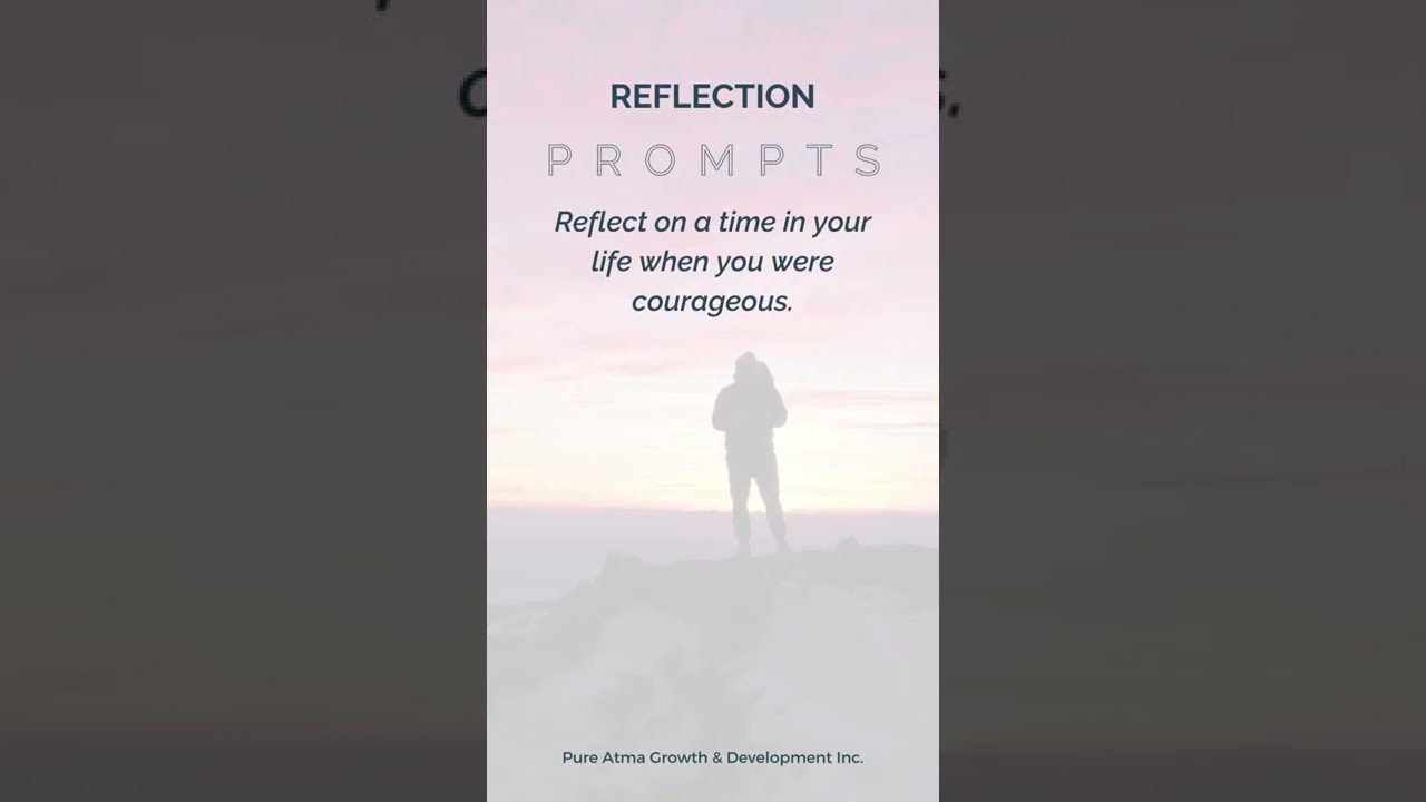 A Quote About Courage With Reflection / Journal Prompts