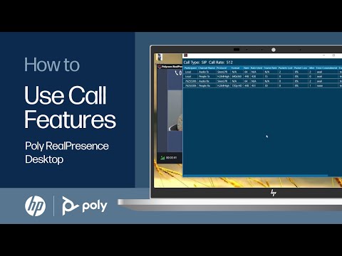 RealPresence Desktop: Jak korzystać z różnych funkcji podczas połączenia | Wsparcie HP