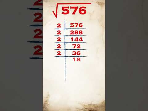 Square Root of 576 | 576 ka vargmul | #shorts #viral #funny #trending #squareroot