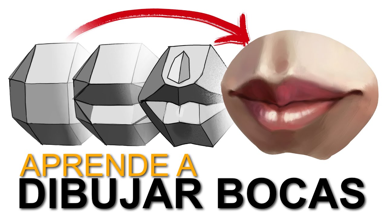 CÓMO DIBUJAR BOCAS FÁCIL| Anatomía básica labios | Aprende a dibujar caras