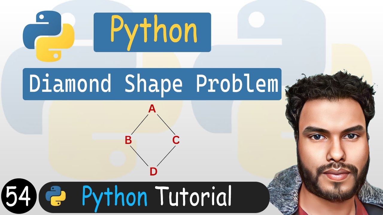 54 - Diamond Shape Problem in Python | Multiple Inheritance