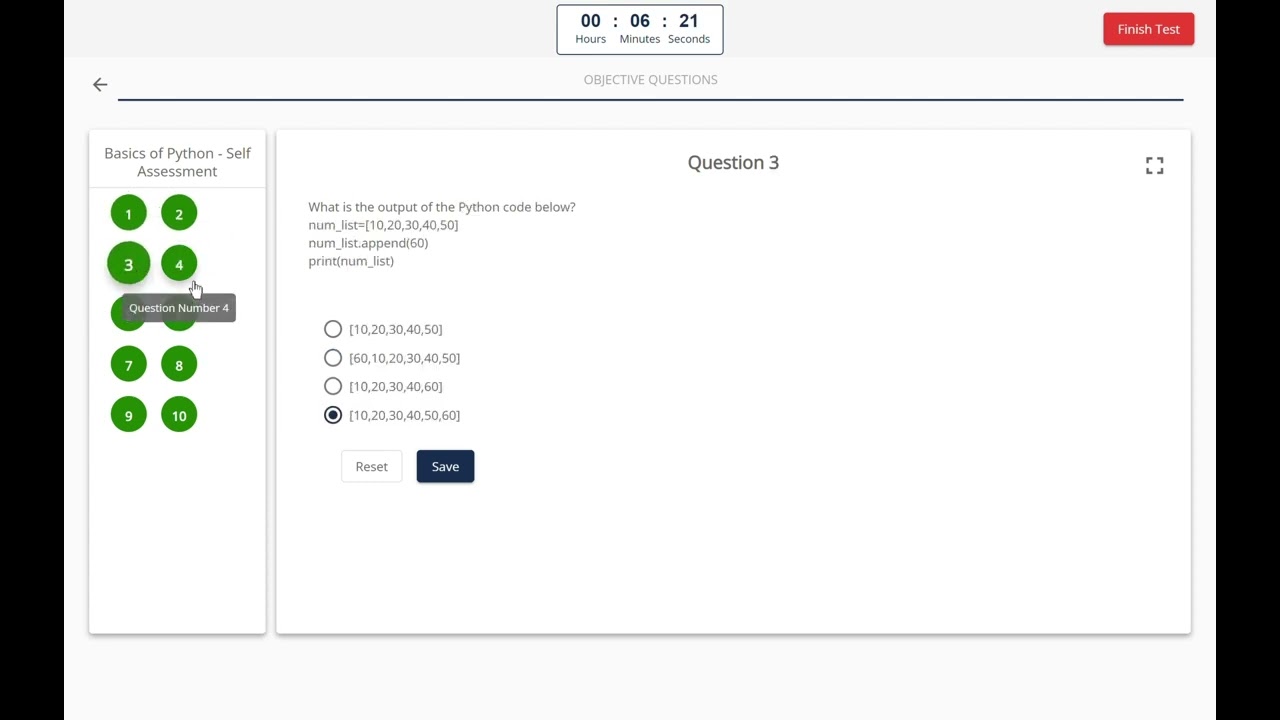 Basics of Python | Assessment | Infosys | Infytq |