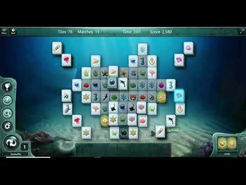 Mahjong Match Puzzle - Medium Step- Shield Layout- Microsoft Casual Game