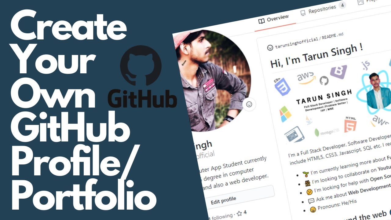 How to Create Your Own GitHub Profile/Portfolio🔥 | Tutorial | How To | GitHub
