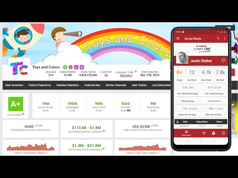 How to Track any YouTube Channel Statistics with SocialBlade on Computer / Cellphone