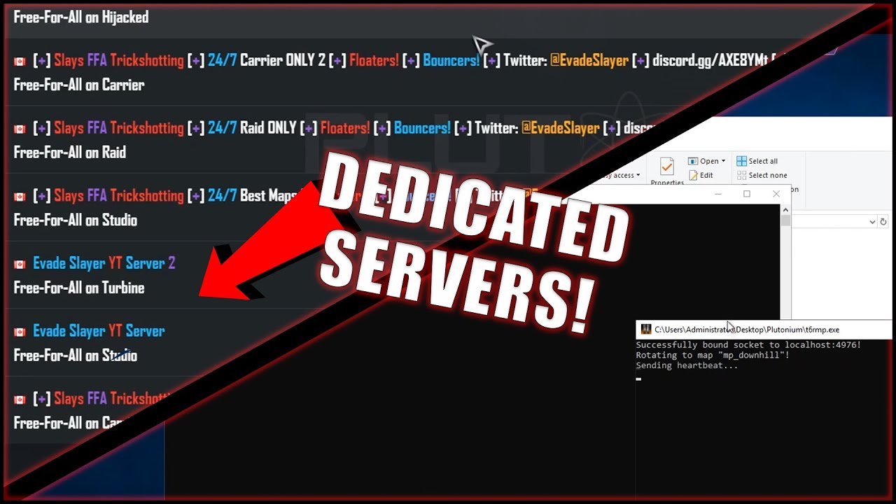 HOW TO SETUP DEDICATED SERVERS ON PLUTONIUM! [PLAY WITH FRIENDS]