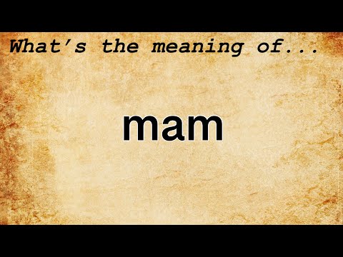 Mam Meaning | Definition of Mam