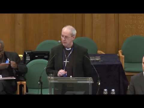 Archbishop Justin's address to General Synod, November 2014