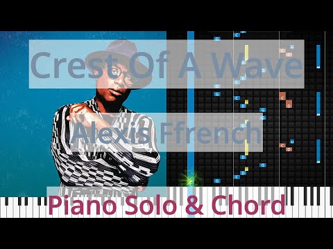 🎹Crest Of A Wave, Solo & Chord, Alexis Ffrench, Synthesia Piano