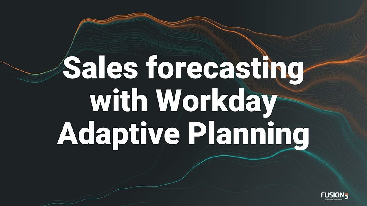 Sales forecasts with Workday Adaptive Planning