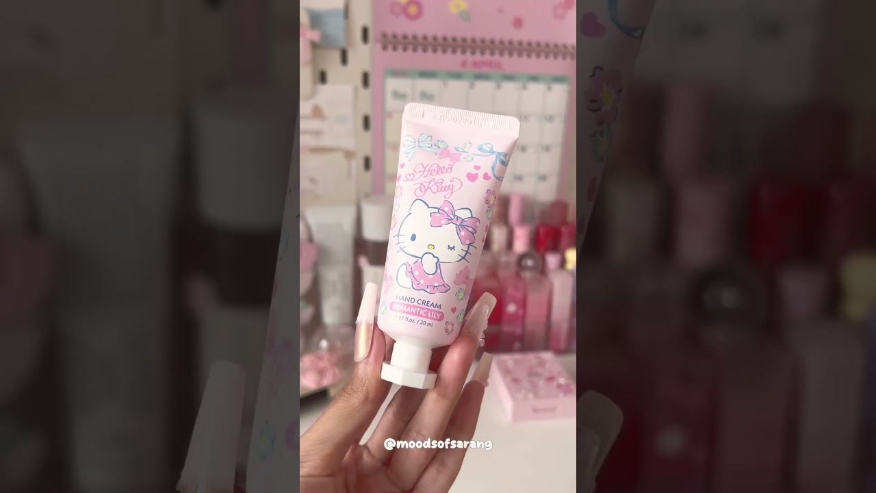 Hello Kitty Hand cream 🎀🌷 #shorts #hellokitty #pink #sanrio #kawaii #kbeauty #cute  #wonyoungism