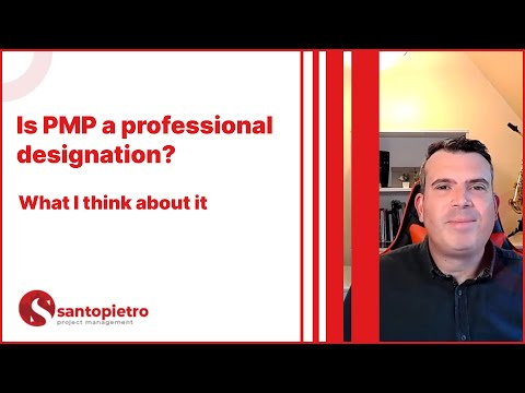 Is PMP a professional designation?