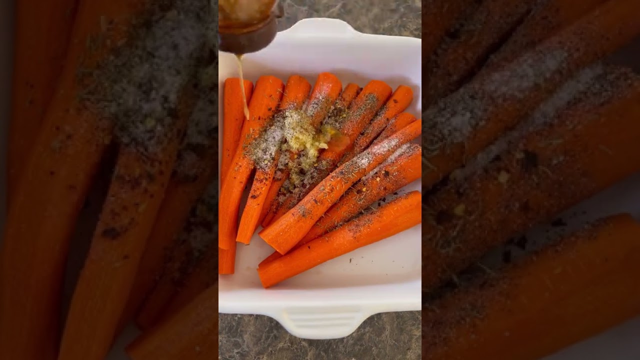 Honey Glazed roasted carrots