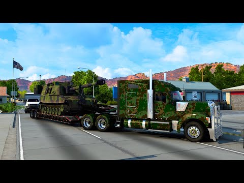 Steam Community :: Video :: Army Issued Kenworth W990 Hauling a Paladin ...