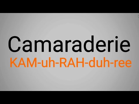 How to Pronounce CAMARADERIE Correctly | British English Pronunciation Lesson | Mr. English