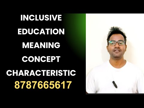 Inclusive Education Meaning and Concept