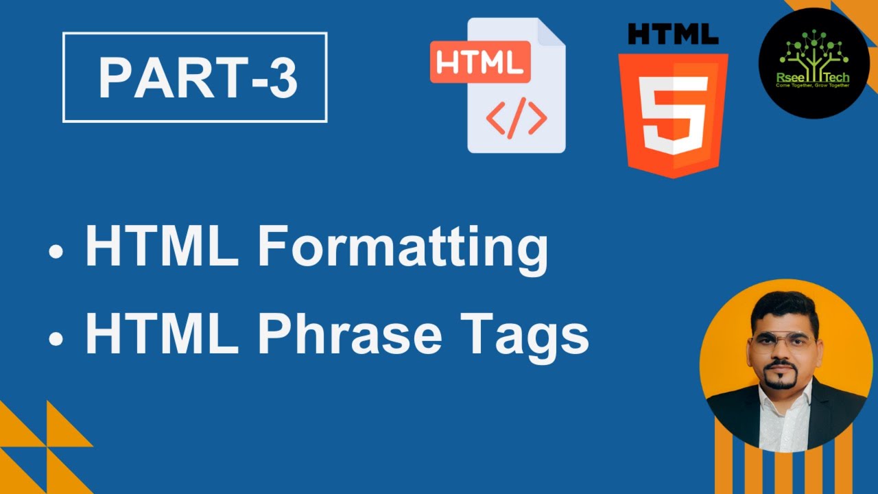 HTML Formatting Tags | Phrases Tags in HTML #html #html5 #htmltutorial #htmlcss