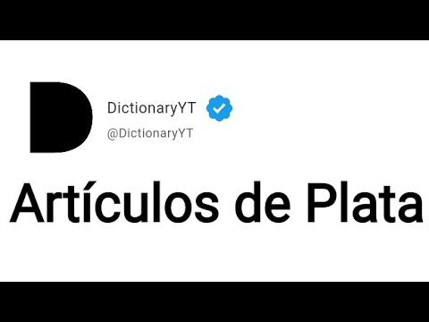 Artículos de Plata Meaning in English