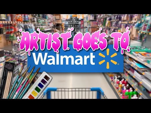Professional Artist Buys Supplies At WALMART...