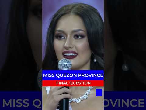 MISS QUEZON PROVINCE Q AND A, MISS UNIVERSE PHILIPPINES 2024