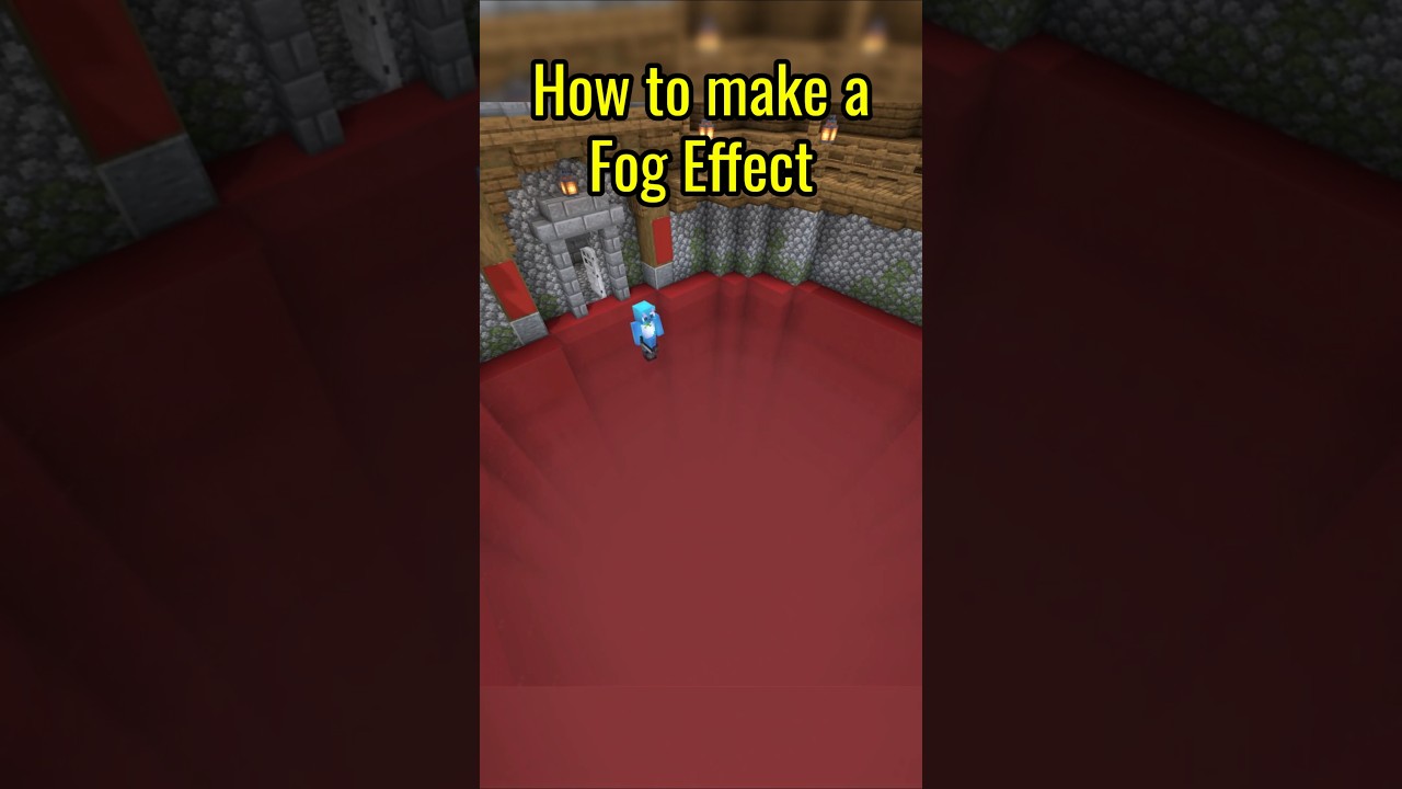 ☁️How to make a Fog Effect ☁️#minecraft #minecrafttutorial #minecraftideas #minecraftshorts