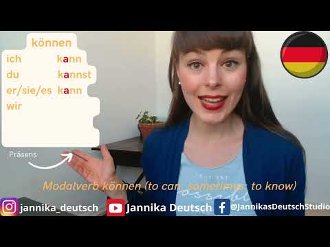 German modal verbs: können (conjugation - present tense)