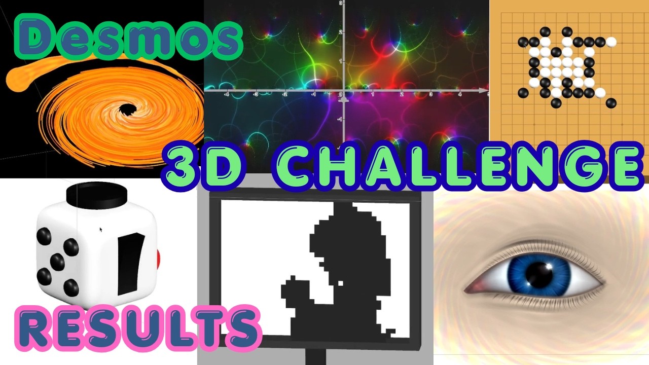 I got 400 submissions to my Desmos 3D art challenge. These are the finalists.