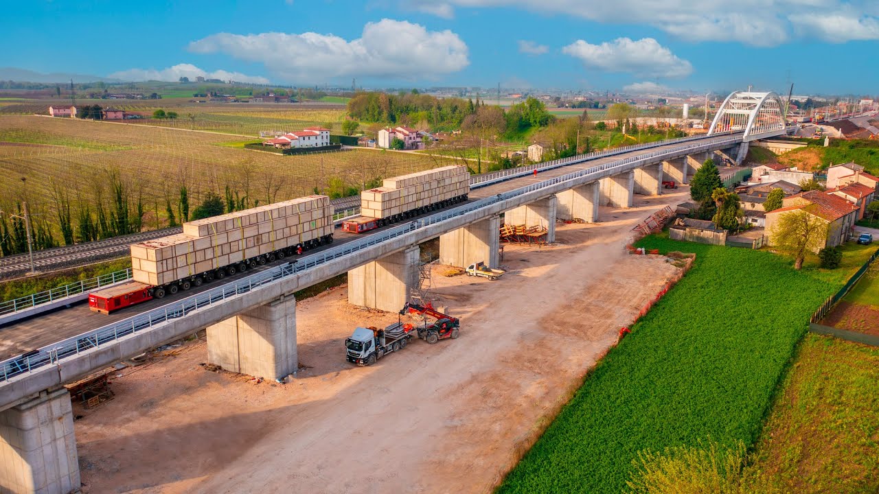 AV Milano–Venezia | Varato il nuovo ponte ferroviario sul torrente ...