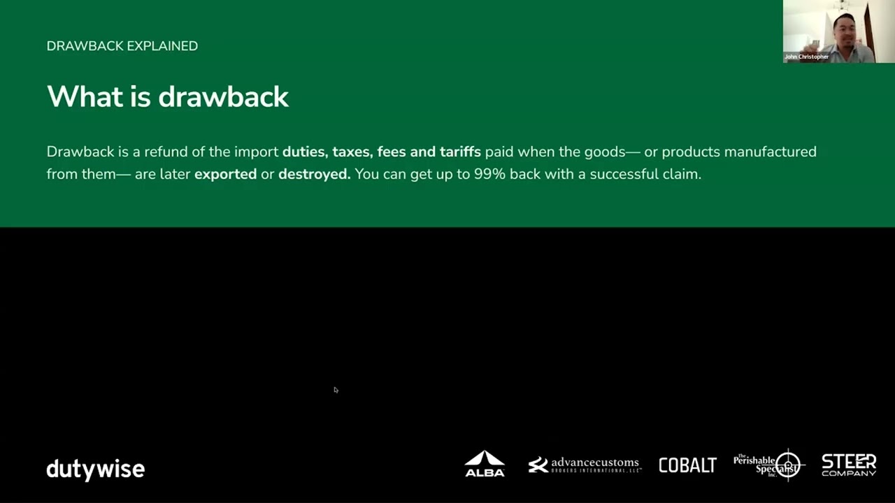 1  What is Duty Drawback