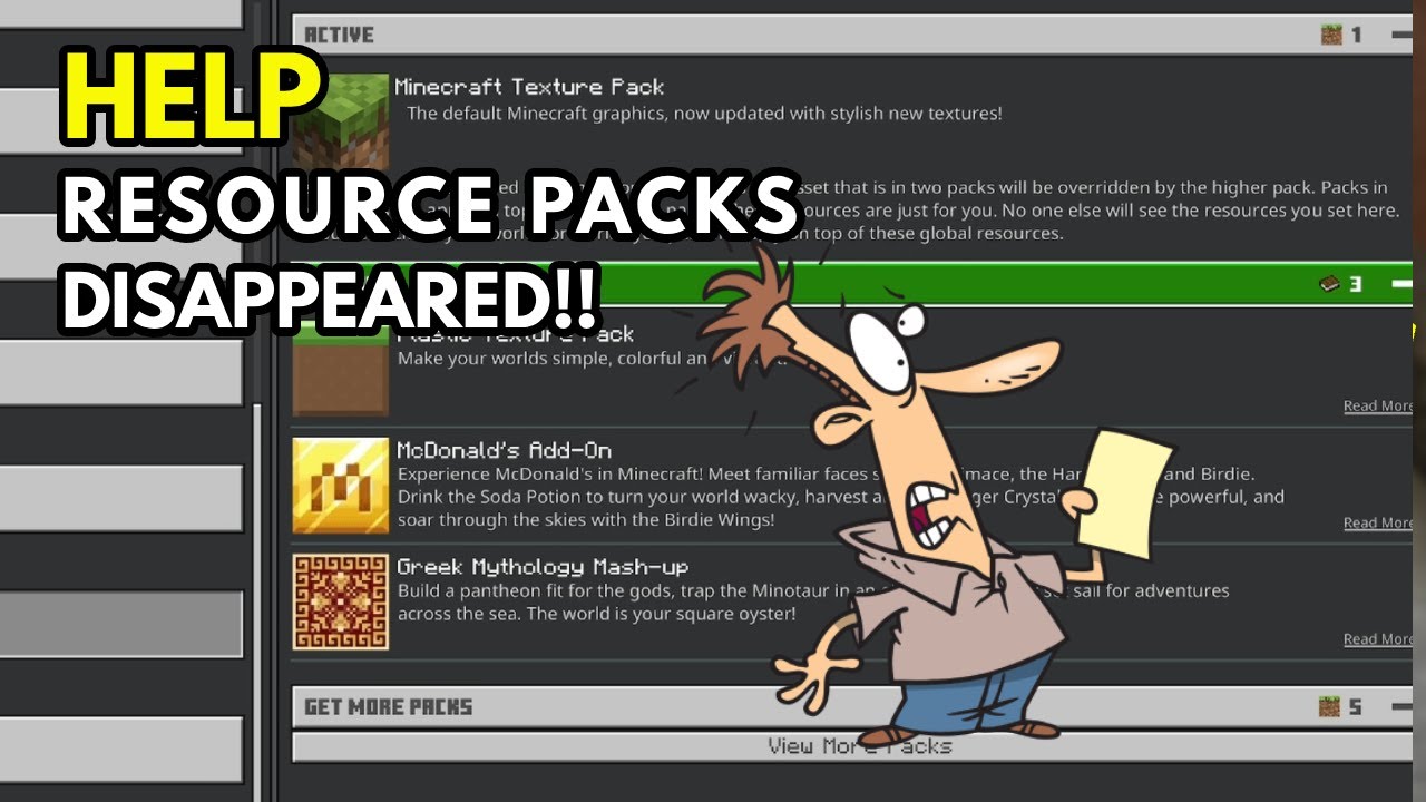 HELP! My Resource Packs Disappeared - Minecraft Bedrock 1.21.120 PC