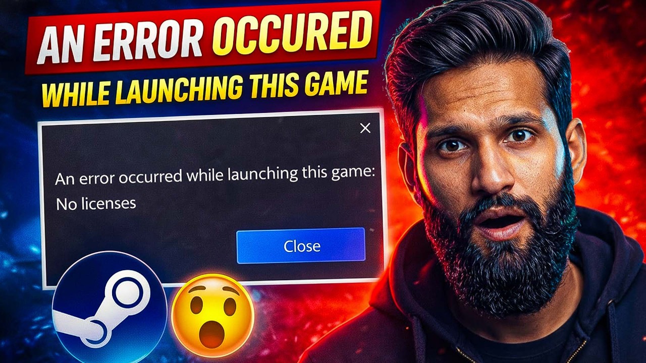 An Error Occurred While Launching This Game: No Licenses | Fix Steam No License Issue 2026