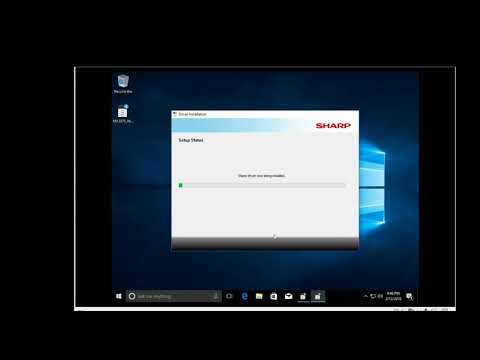 Install Sharp MX3070V drivers with black default setting