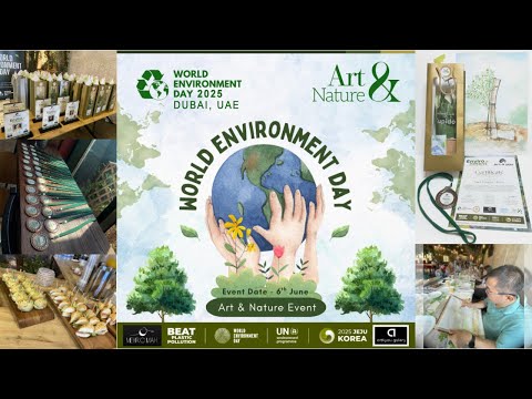 🌍🎨 World Environment Day 2025 | Live Watercolor Painting Event | Dubai, Mehromah | Art4You Gallery