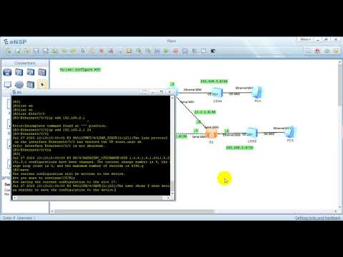 How to configure dymnamic routing protocol RIP in Huawei