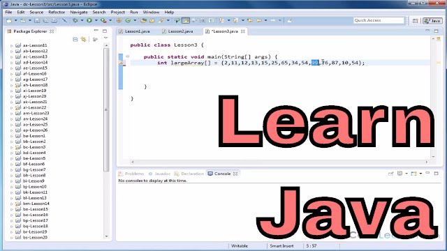 Lesson 3 - Mastering Java - Search For The Max And Min Value Of An Array