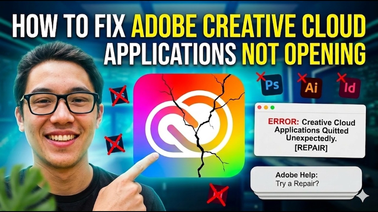 How To Fix Adobe Creative Cloud Applications Not Opening (2026 Full Troubleshooting Guide)