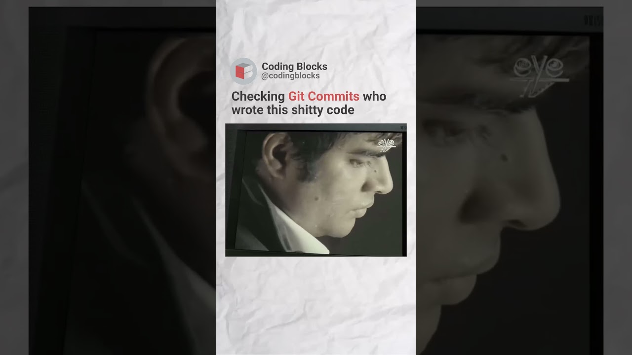 Coder checking git commits who wrote this code | Coding Blocks! #code #codingblocks