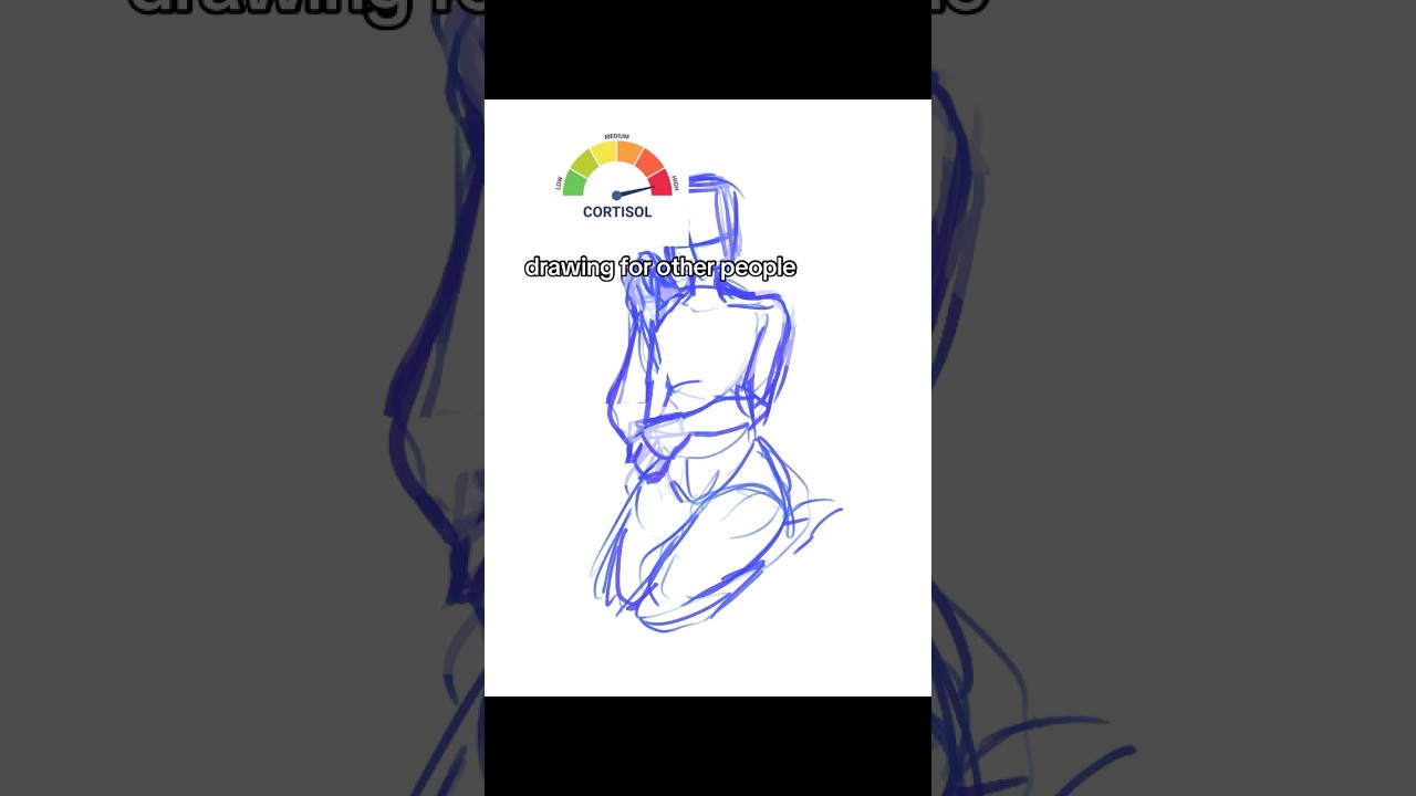 drawing for other people vs drawing for myself #artshorts #digitalart #artiststruggles