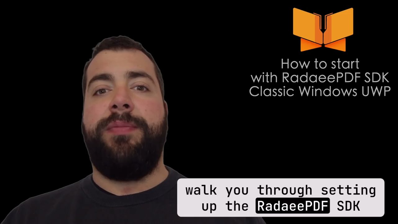 RadaeePDF SDK Classic Windows UWP – Getting Started Tutorial (microsoft Visual Studio)