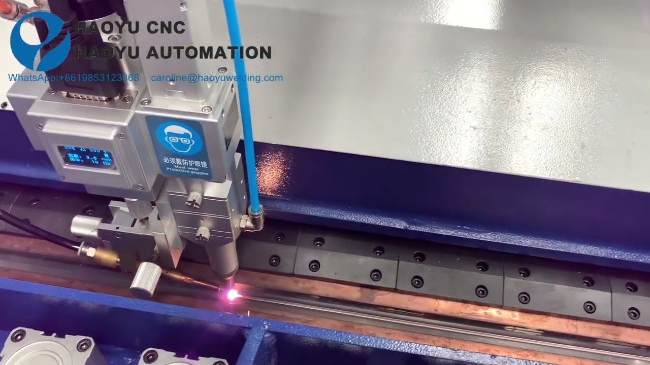 Haoyu laser longitudinal seam automatic welding machine for SS 0.6mm