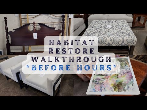 Habitat ReStore Walkthrough *Before Hours Preview* #shopping #decor #thrifting